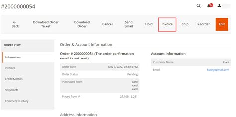 How Can I Generate Invoice Of Any Order