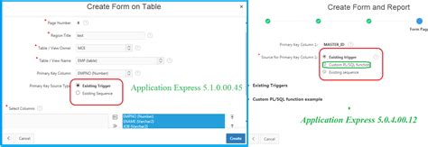 Few Option Is Missing In Apex 51 Oracle Forums