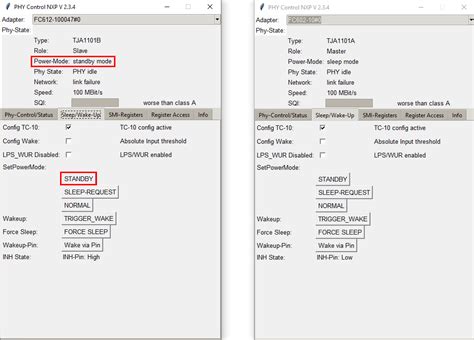 Tc10 100base T1 Sleep Wakeup Using Phy Control Nxp Fibrecode Docs