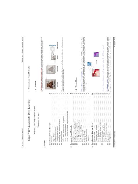 Super Vip Cheatsheet Deep Learning Pdf Deep Learning Artificial Neural Network