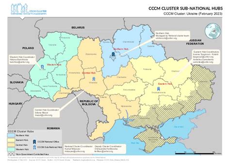 Document Cccm Cluster Sub National Hubs In Ukraine February 2023
