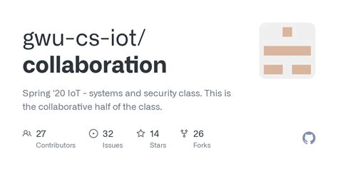 GitHub Gwu Cs Iot Collaboration Spring IoT Systems And Security Class This Is The