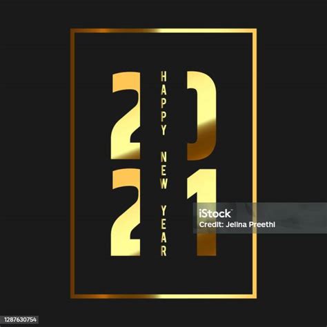 2021 년 새해 복 많은 금 글자 메리 크리스마스와 새해 복 많이 받으세요 에 대한 디자인 템플릿 축하 타이포그래피 포스터 배너 또는 인사말 카드 벡터 일러스트레이션 12