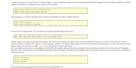 Solved Project I System Calls And Error Handling This Chegg Com