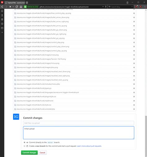 classicpress development with github commit files azurecurve