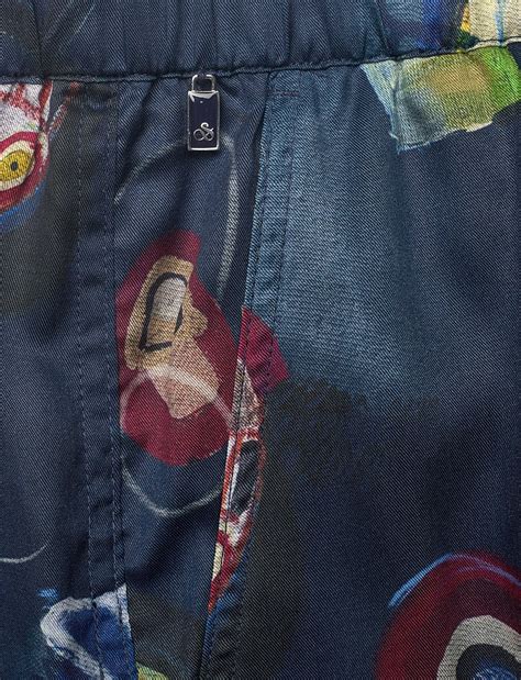 Scotch And Soda Fave Relaxed Fit Printed Tencel Bermuda Short