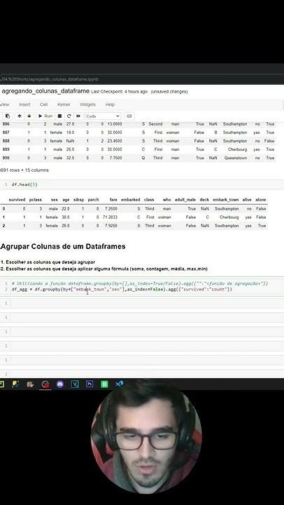 Como Agrupar Colunas De Um Dataframe Em Python Youtube