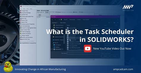 amp cad cam solutions on linkedin solidworkstutorial taskscheduler cadautomation productivity…