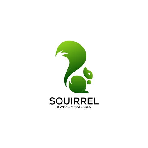 Premium Vector Squirrel Logo Design Gradient Colorful
