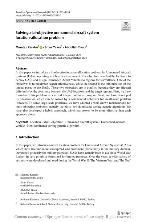 Solving A Bi Objective Unmanned Aircraft System Location Allocation