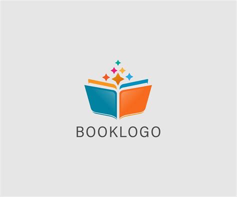 Open Book Logo Design Illustration Usable For Business Online Course