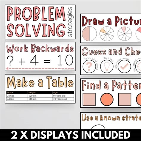 Problem Solving Classroom Display Neutral Classroom Decor Tpt