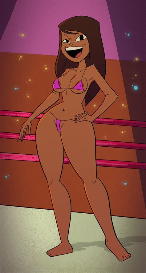 Rule 34 1girls Areolae Bikini Breasts Cleavage Curvy Dark Skinned