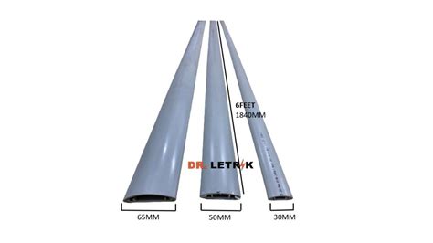 6feet 65mm Half Moon Floor Cable Casing Pvc Grey Furniture And Home