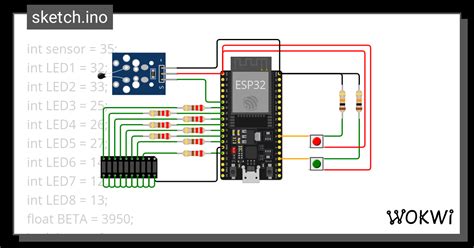 Bargraph Wokwi Esp32 Stm32 Arduino Simulator
