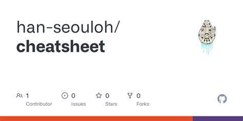 GitHub Han Seouloh Cheatsheet