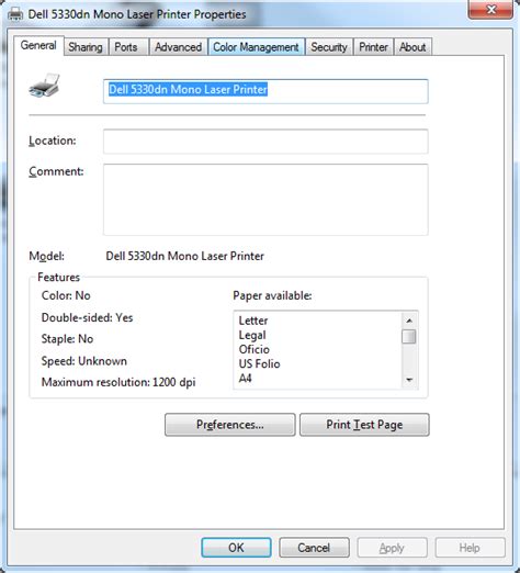 Open The Windows Printer Properties Dialogue Dell US