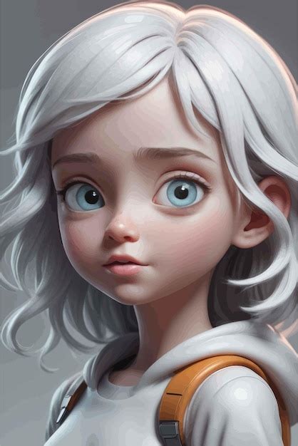 Premium Vector Cute Girl 3 D Illustration Digital Illustrationcute