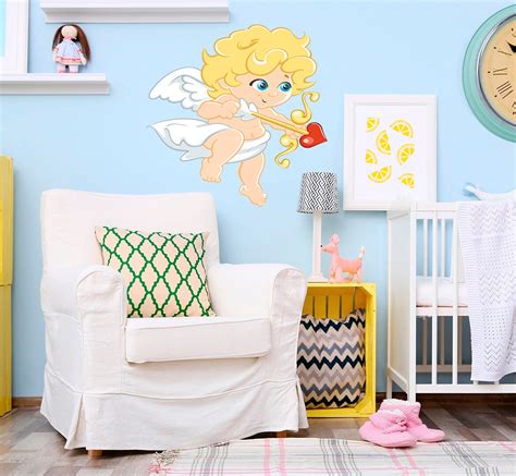 Cute Cupid Decal Cute Cupid Sticker Cute Cupid Room Decor Etsy