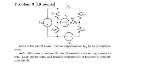 Solved Given Is The Circuit Above Find An Expression For