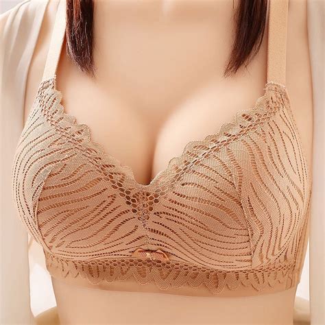 Augper Womens Solid Lace Lingerie Bras Plus Size Underwear Bralette