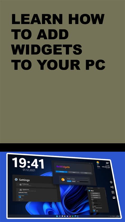 Windows Widgets Aesthetic