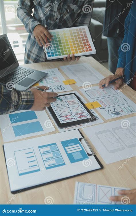 Ux Ui And Programming Development Technology Stock Image Image Of