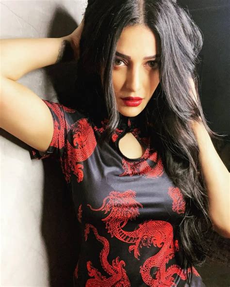 Shruti Haasan Flaunts Gothic Vibes In Printed Mini Dress And Bold Red
