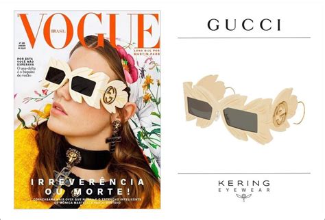 Gucci Fashion Show Sunglasses Featured On The Cover Of Vogue Brazil