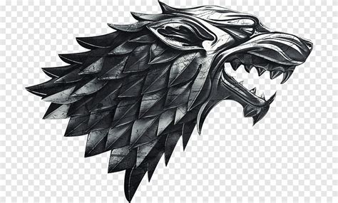 Game Of Thrones Logo House Of Stark Sigil Illustration Png Pngegg