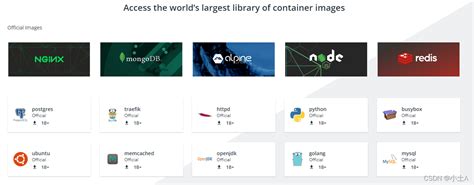 在哪里查询docker官方有哪些镜像及其版本？ 查看公有库有哪些docker镜像 Csdn博客