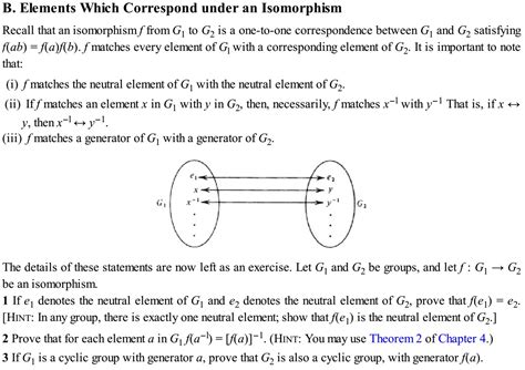 Solved Elements Which Correspond Under An Isomorphism Chegg