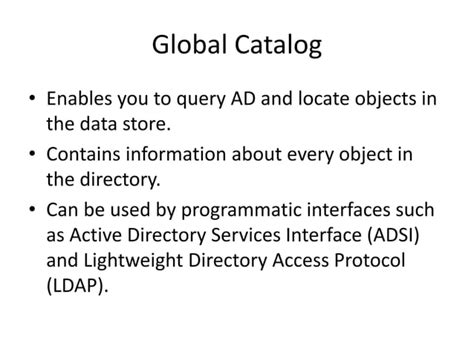 Active Directory Domain Servicespptx Operating Systems Computer