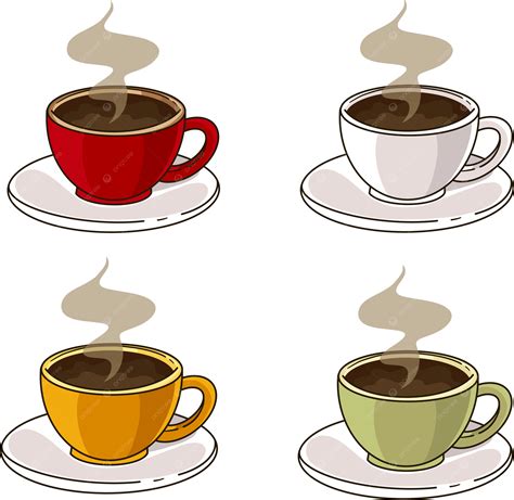 뜨거운 커피 초콜릿 컵 만화 뜨거운 커피 핫 초콜릿 식당 메뉴 Png 일러스트 및 벡터 에 대한 무료 다운로드 Pngtree