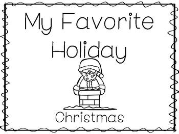My Favorite Holiday Christmas Trace And Color Worksheets Preschool