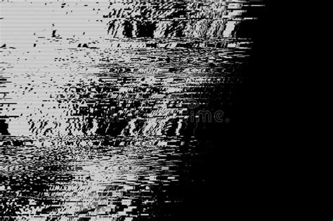 random distorted black white broken glitch screen background texture