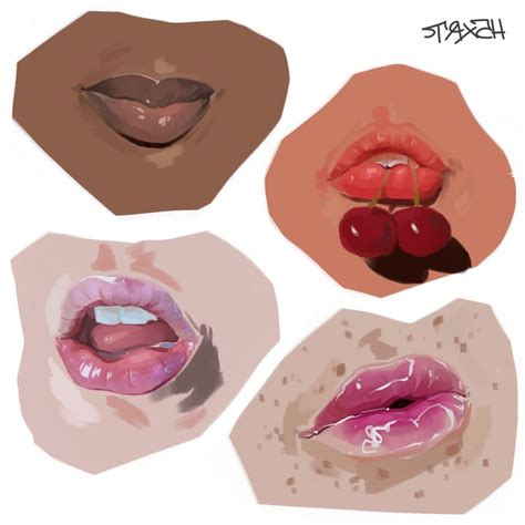 Губы рисунок