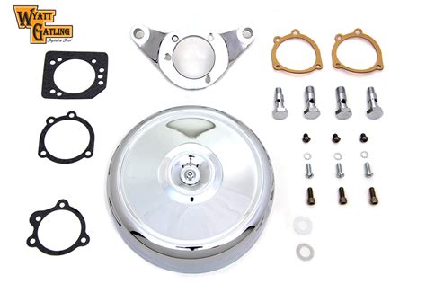 Chrome Wyatt Gatling Air Cleaner Assembly