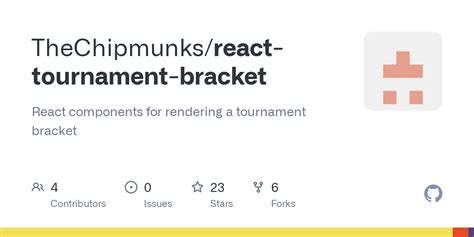GitHub TheChipmunks React Tournament Bracket React Components For Rendering A Tournament Bracket
