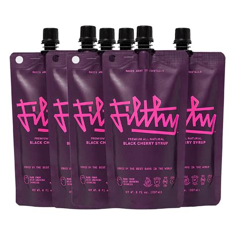 Filthy Foods Black Cherry Syrup 6 Pack Daydram