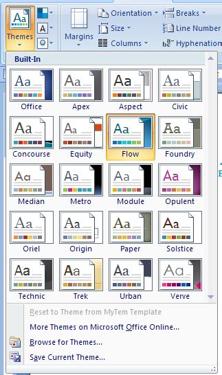 search for themes at microsoft office online themes management style formatting microsoft