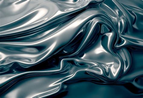 Metallic Liquid Element Texture Background With Waves Ai Generated Image
