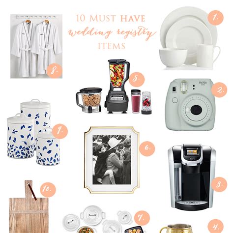 10 Must Have Wedding Registry Items