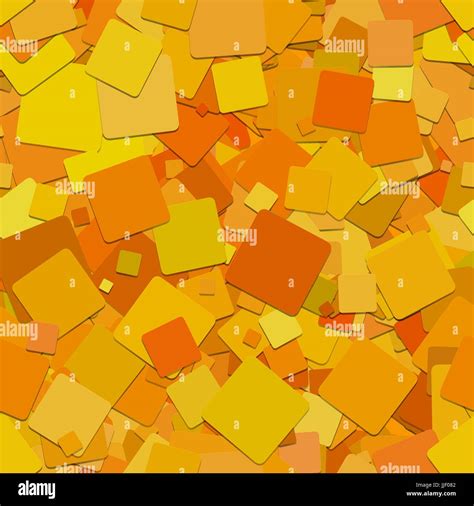 Seamless Geometrical Square Pattern Background Vector Graphic Design From Rotated Orange
