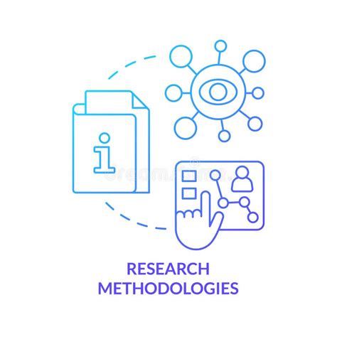 Research Methodologies Blue Gradient Concept Icon Stock Illustration Illustration Of System