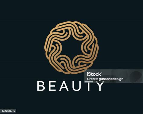 동그라미 모노 그램 기호 템플릿 디자인 벡터 상징 디자인 컨셉 창조적인 기호 아이콘 개념에 대한 스톡 벡터 아트 및 기타 이미지