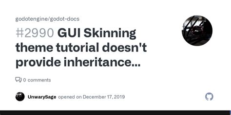 gui skinning theme tutorial doesn t provide inheritance information