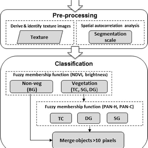 workflow for object based image analysis obia classification tc