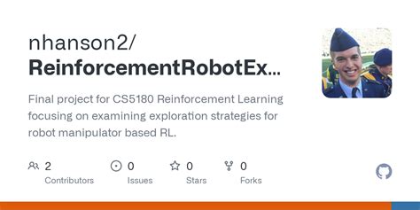 GitHub Nhanson ReinforcementRobotExploration Final Project For CS Reinforcement Learning