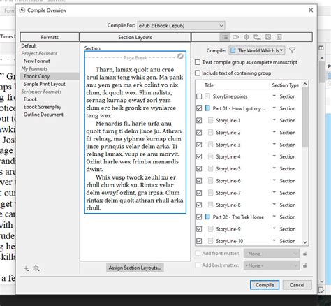 First Paragraph In Compile Scrivener For Windows Literature And Latte Forums